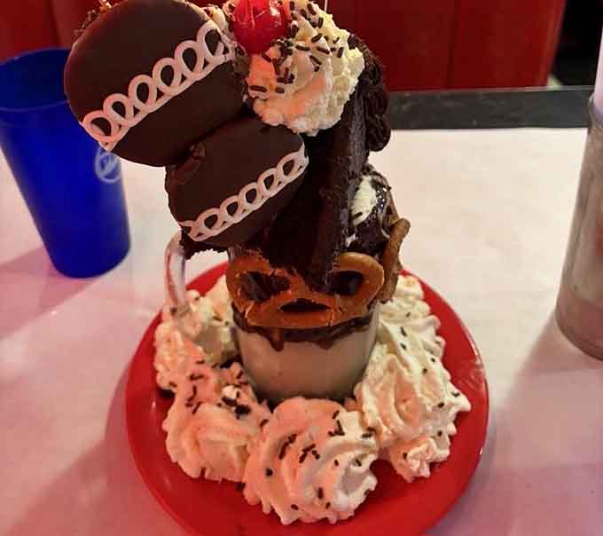 Elvis Pretzley Chocolate Dream Shake combines salty pretzels with chocolate in a tribute fit for royalty.