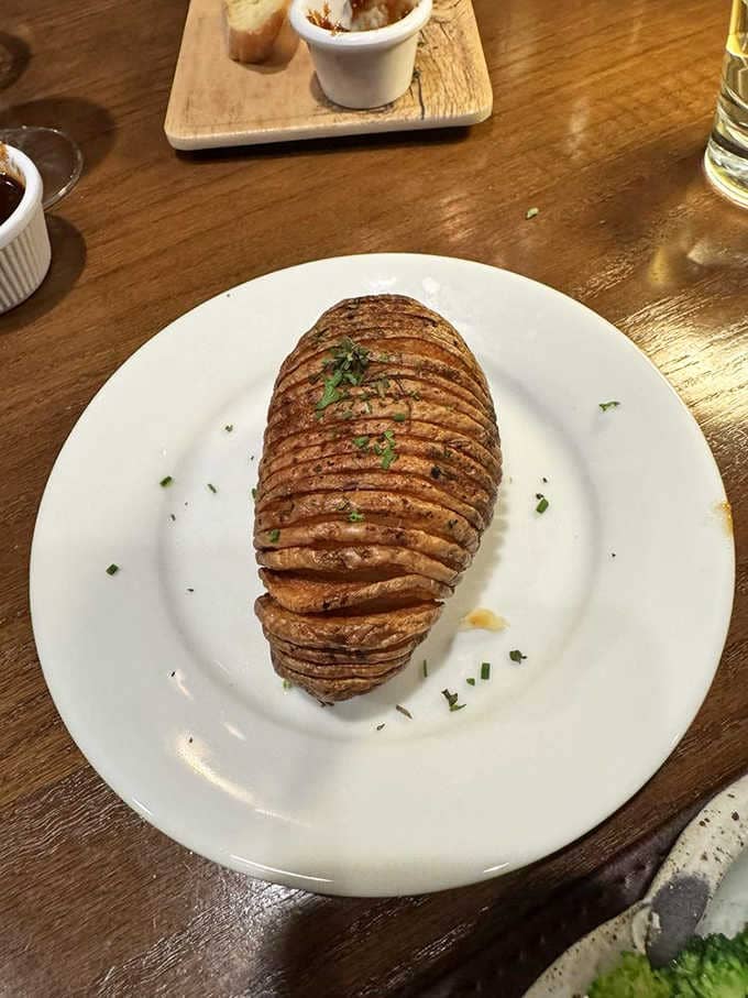 The Hasselback Potato looks like edible art and tastes even better than it looks on the plate.