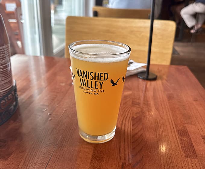 Local craft beer pairs perfectly with seafood, creating the kind of afternoon that makes you forget responsibilities exist.