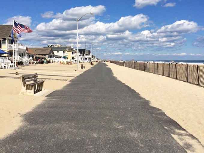 This boardwalk stretches toward infinity like a yellow brick road, minus the wizard but with better ocean views.
