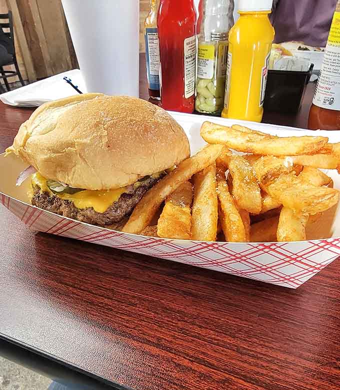 A cheeseburger and fries done right beats fancy cuisine every time, especially when melted cheese is involved.