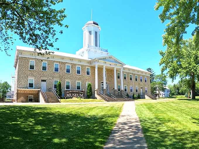 The museum building's limestone construction and cupola prove they knew how to make impressive architecture without needing a celebrity architect.