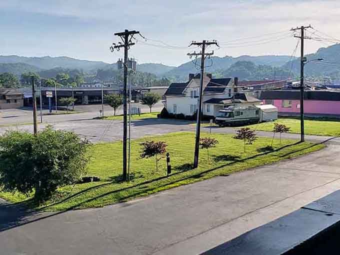 Morning light hits the valley just right, painting everyday scenes with that golden Appalachian glow.