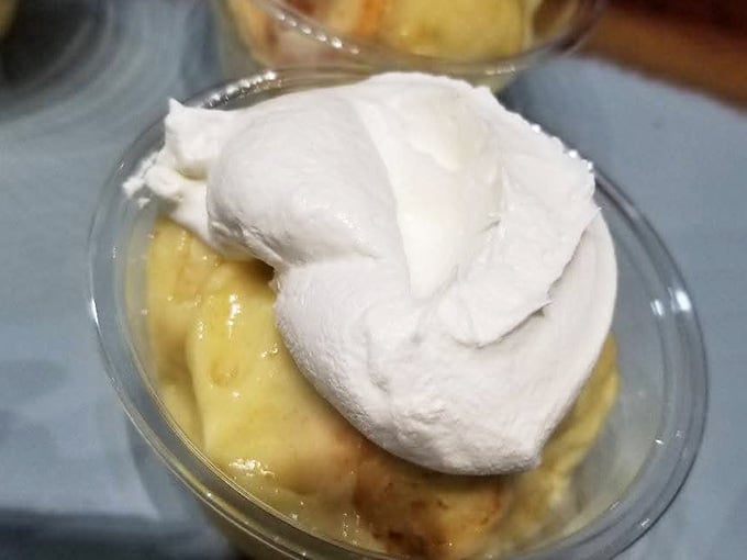 Banana pudding topped with clouds of meringue, because sometimes dessert needs to look as heavenly as it tastes.
