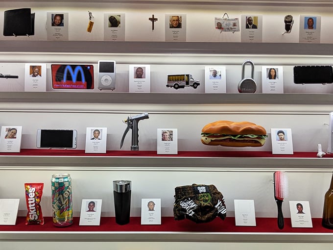 That hamburger display looks more carefully curated than some people's wedding photos, and somehow that makes perfect sense.