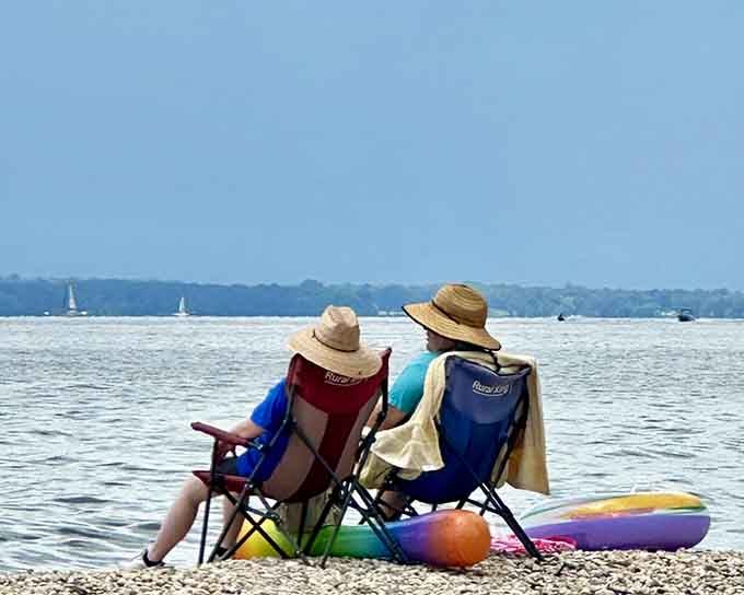 Two beach chairs, endless beach views, and absolutely nowhere else you need to be right now.