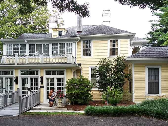 Historic homes like this remind you that real people built real lives in this charming town.