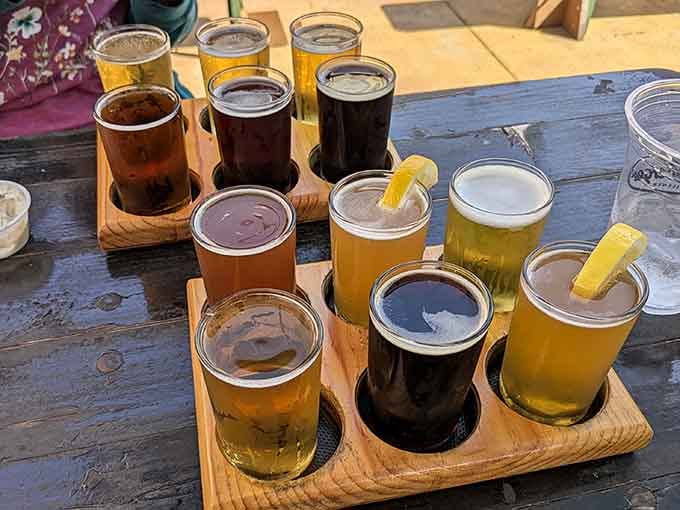 A beer flight lets you sample Germany's finest brews without committing, like dating before marriage but tastier.