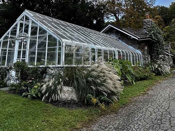 This greenhouse holds botanical treasures that thrive year-round, rain or shine.
