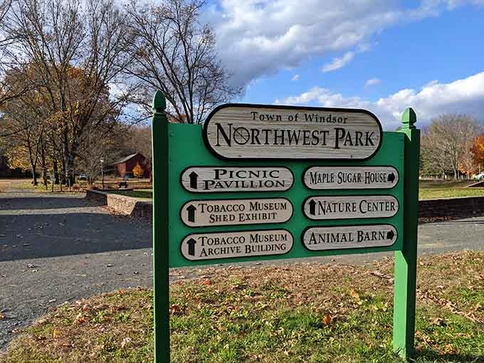 Follow these friendly directional signs to find your perfect Northwest Park adventure, from picnics to farm animals galore.
