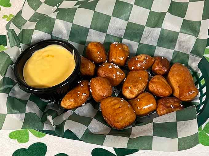 These pretzel bites with cheese sauce are dangerously addictive, the kind of appetizer that becomes dinner without anyone complaining.