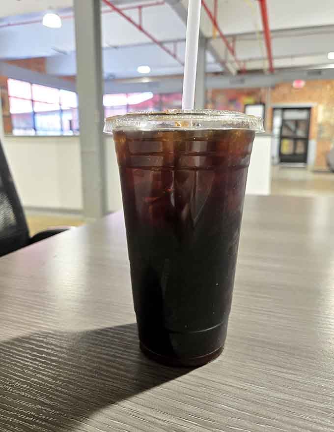 Sometimes the best moments involve nothing more than cold brew and a quiet table to yourself.