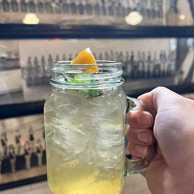 Sometimes you need a mason jar of fresh lemonade to cut through all that glorious fried goodness happening around you.
