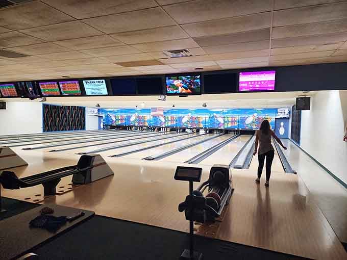 Vista Lanes proves that some of life's best moments happen while wearing rented shoes and throwing heavy balls.