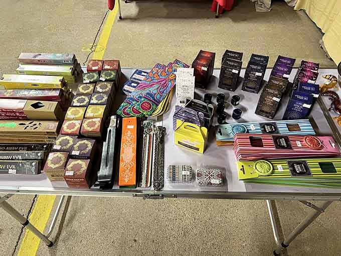 From incense to candles, this table offers enough aromatic options to make your home smell like a spa retreat.