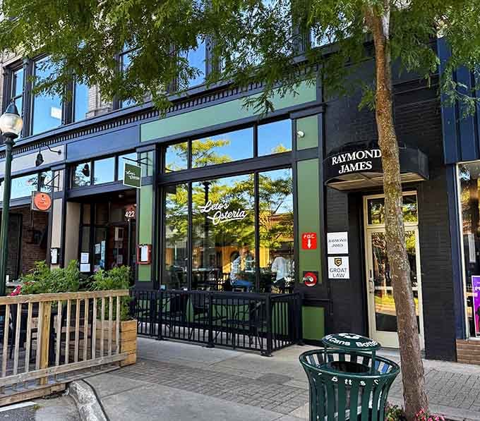 Modern storefront meets classic charm in this downtown gem, where the outdoor seating practically begs you to sit and people-watch for hours.