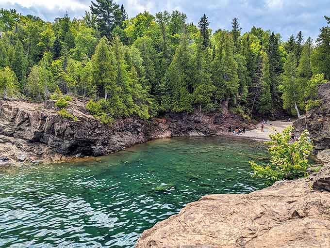 This hidden cove offers swimming spots that look photoshopped but are gloriously, impossibly real and refreshing.