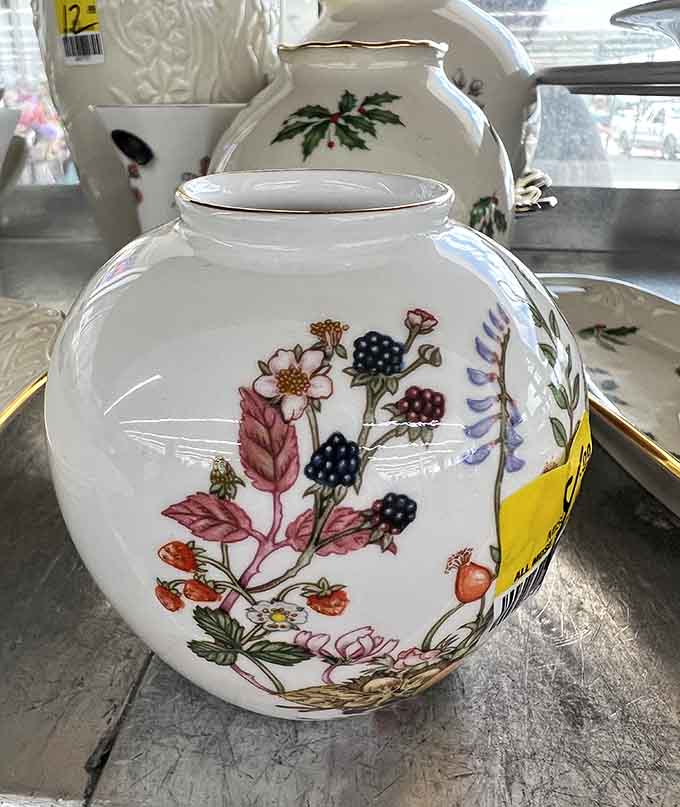 Delicate porcelain pieces like this prove that someone's treasured heirlooms are waiting to become yours for a steal.