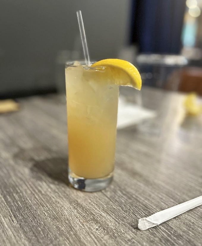 Fresh lemonade with a lemon wedge is the Southern beverage equivalent of a warm hug on a hot day.