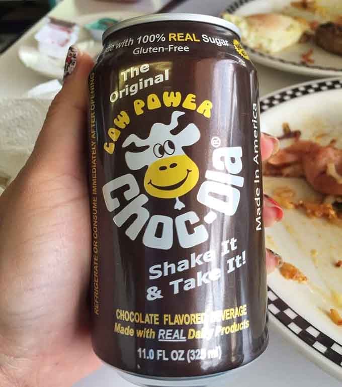 Chocolate milk never looked so good, especially when it's keeping company with classic diner fare.
