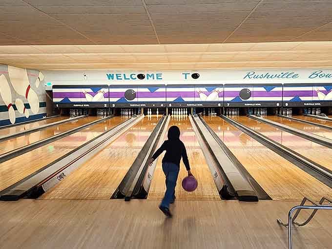 Rushville Bowl keeps the tradition alive where strikes matter and shoes come in delightful two-tone glory.