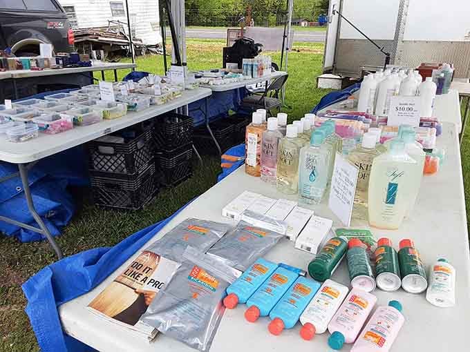 Beauty products lined up like a department store counter, minus the intimidating salespeople and inflated price tags.