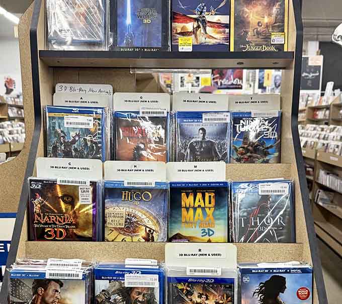 The Blu-ray collection includes everything from Narnia to Mad Max, perfect for movie marathon weekends.
