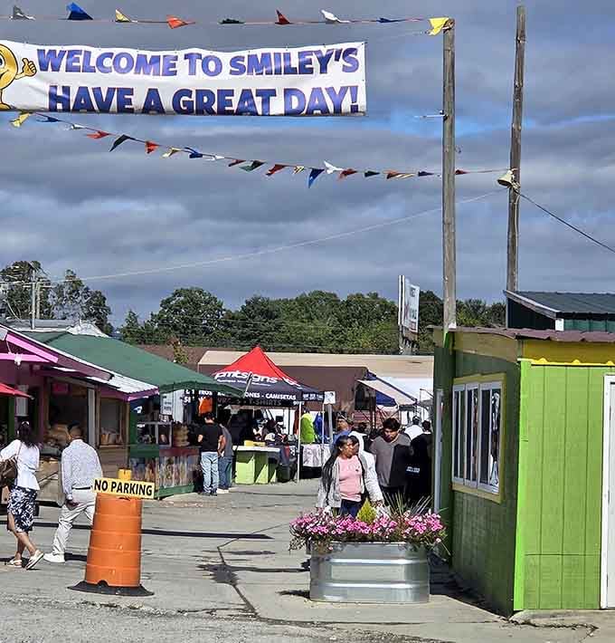 The welcoming banner says it all &ndash; you're about to have a great day, guaranteed or your smile back.