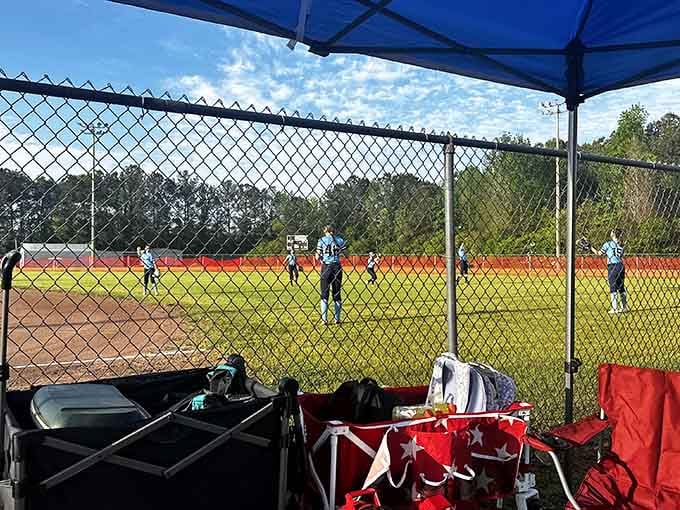 Baseball diamonds under blue skies prove that America's pastime is alive and well in small-town Alabama, thank goodness.