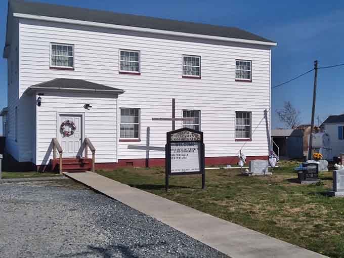 Simple architecture, profound faith, and a steeple that guides watermen home like a lighthouse guides ships to shore.