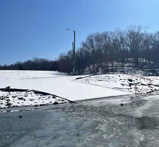 Winter transforms the lake into a frozen wonderland that looks like Narnia without the talking lions or Turkish delight.