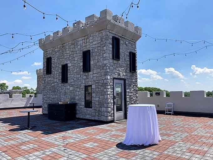 The rooftop terrace offers views worth climbing all those stairs, perfect for surveying your temporary kingdom below.
