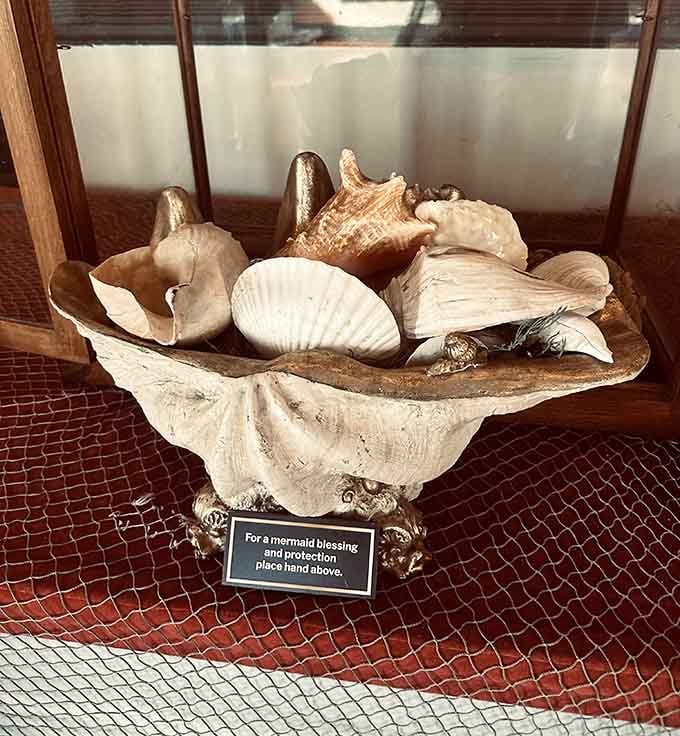 Place your hand above for a mermaid blessing, because who couldn't use a little extra protection from mythical sea creatures?