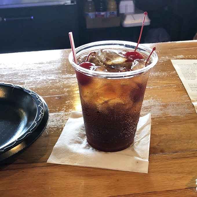 Sweet tea so cold it sweats more than you do in a Georgia summer, the perfect seafood companion.