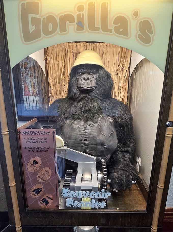 Gorilla's Souvenir Pennies &ndash; because nothing says "I survived indoor amusement park chaos" quite like a flattened coin memento.