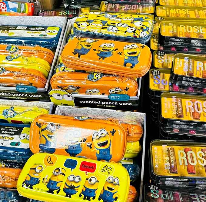 School supplies featuring everyone's favorite yellow troublemakers, making homework almost bearable for kids everywhere.