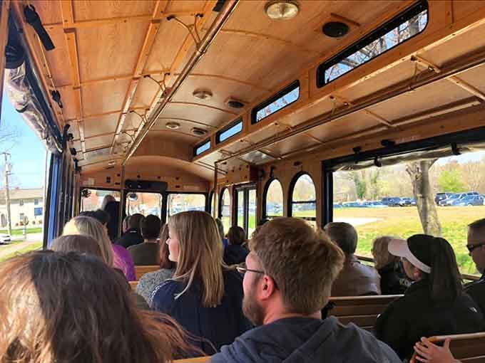A full trolley means new friends, shared laughter, and the collective joy of someone else doing the driving.