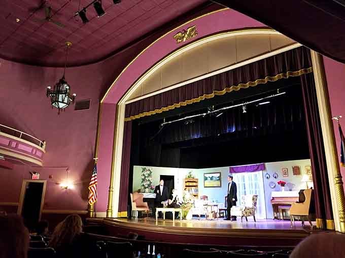 The stage opens to reveal backstage mysteries, where countless performers have waited for their cue nervously.