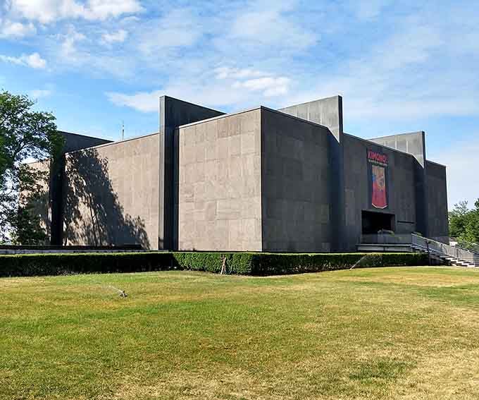 Modern museum design meets small-city accessibility, proving world-class art doesn't require world-class admission prices or crowds.