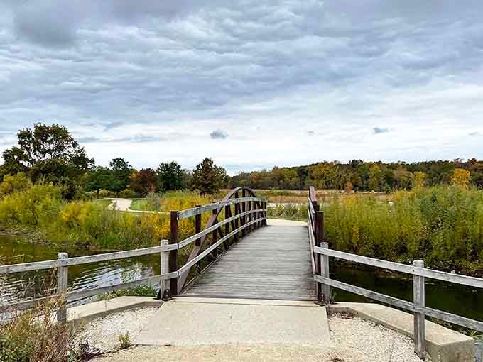 Cross this bridge and leave your worries on the other side, at least temporarily.