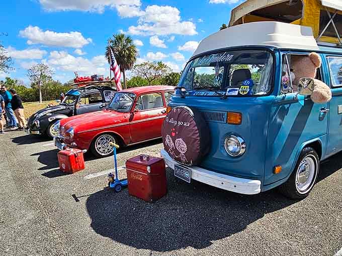 Classic VW buses and vintage rides gather where nostalgia meets nature, creating memories as colorful as the vehicles themselves.