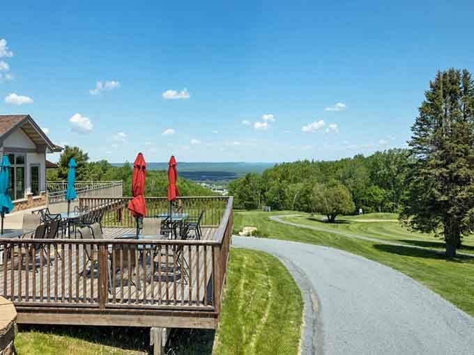 Coffee Mill Golf Course offers fairways with views that might distract you from your terrible swing.