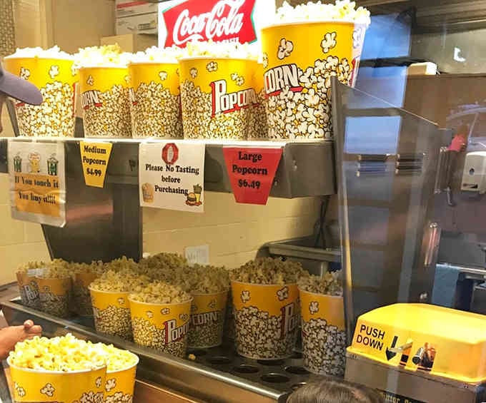 Fresh popcorn waiting in those classic containers, ready to make your car smell amazing for days.