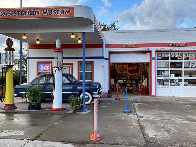 Pete's Gas Station Museum captures Route 66 nostalgia perfectly, minus the leaded gasoline fumes and questionable restrooms.