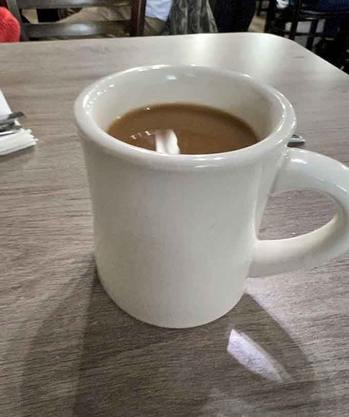 Sometimes the best moments come in simple white mugs filled with perfectly brewed coffee and pure contentment.