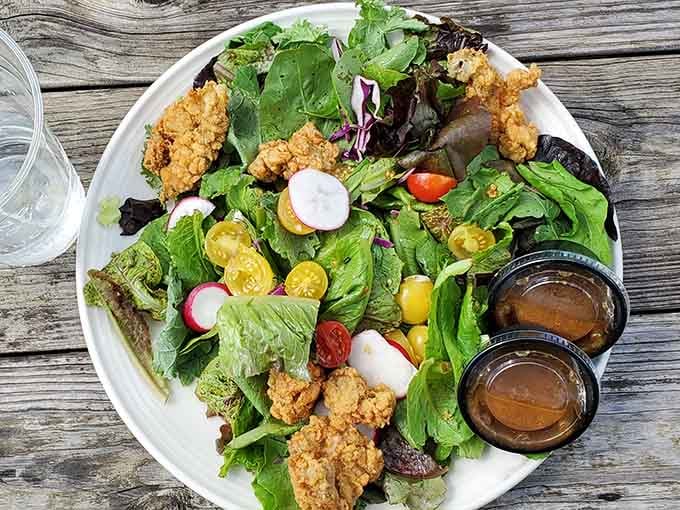 Who knew you could get a salad this fresh and vibrant at a place famous for gravy?