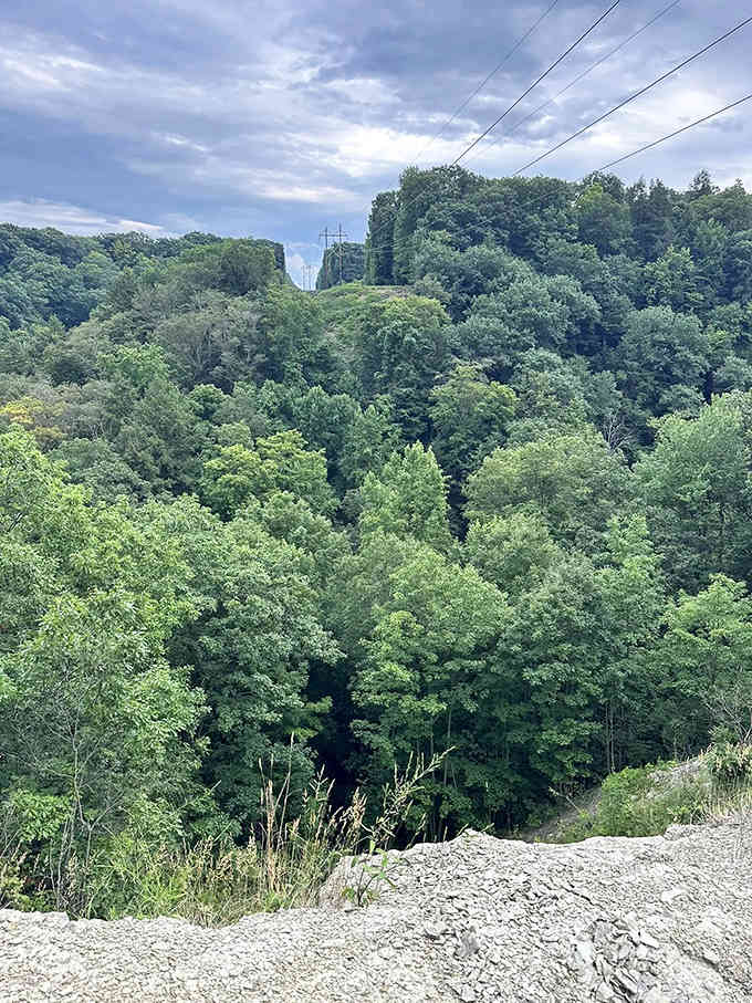 The gorge walls rise up around you like nature's own amphitheater, minus the overpriced concert tickets.