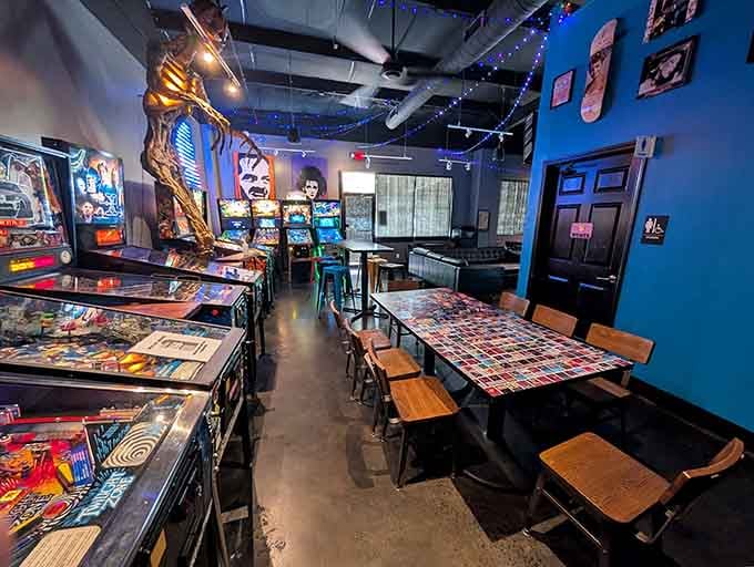 The Blue Ghost Arcade proves pinball machines and classic games never really went out of style after all.