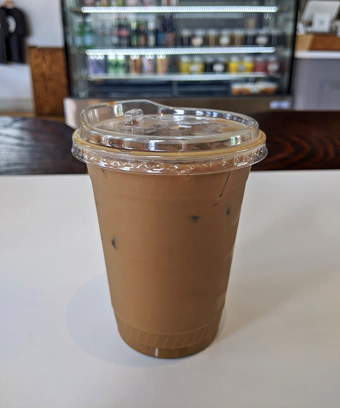 Sometimes the best companion to great food is a perfectly simple iced coffee, no frills needed.