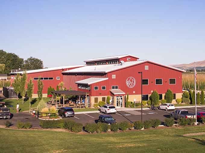 Bale Breaker Brewing Company sits among hop fields, literally surrounded by the ingredient that makes magic happen.